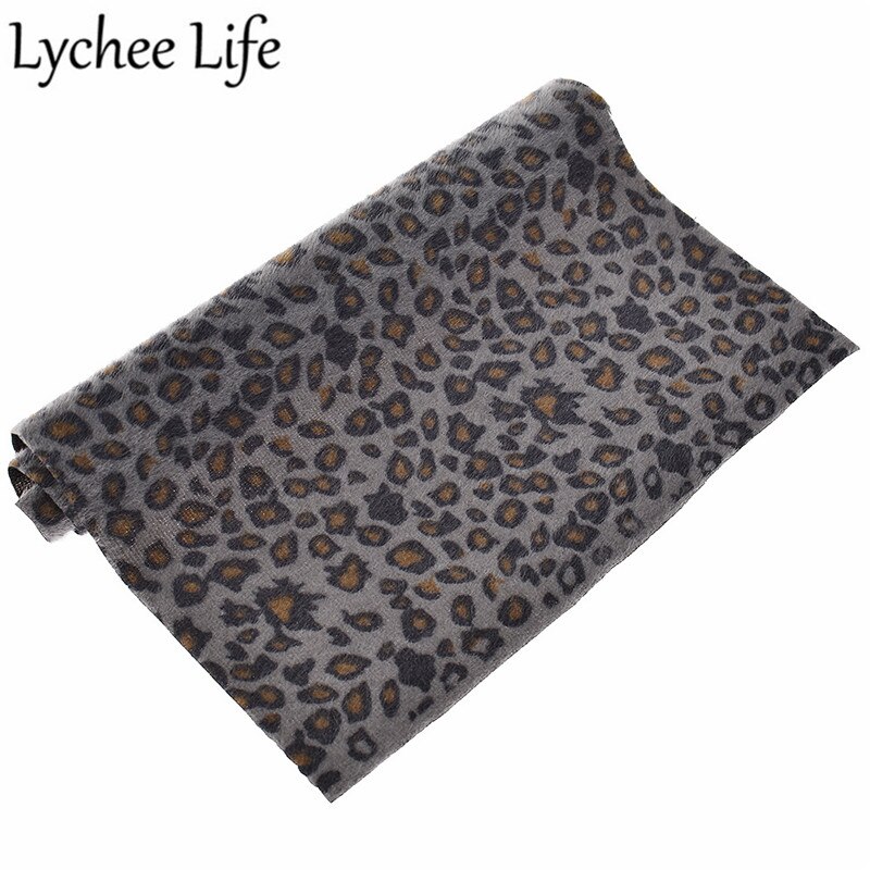 Lychee Life A4 Velveteen Leopard Printed Fabric Co... – Grandado