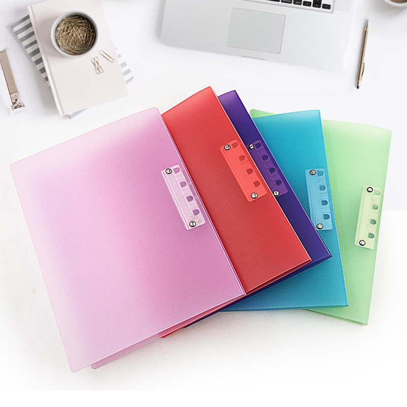 EZONE A4 Transparent File Folder Plastic Candy Col... – Vicedeal