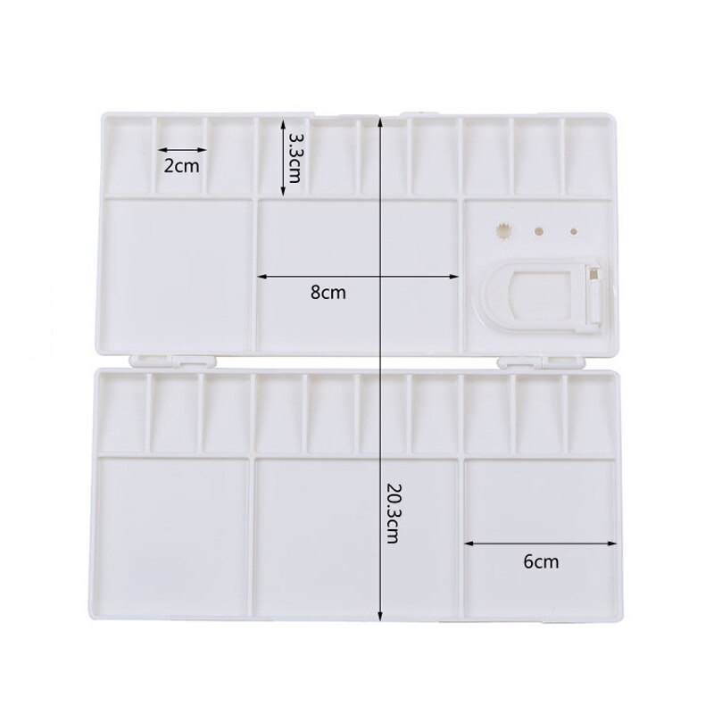 EZONE 25 Grids Palette Pigment Box Painting Tools ... – Grandado