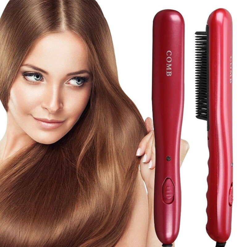 Straightening comb anion hairdressing artifact doe... – Grandado