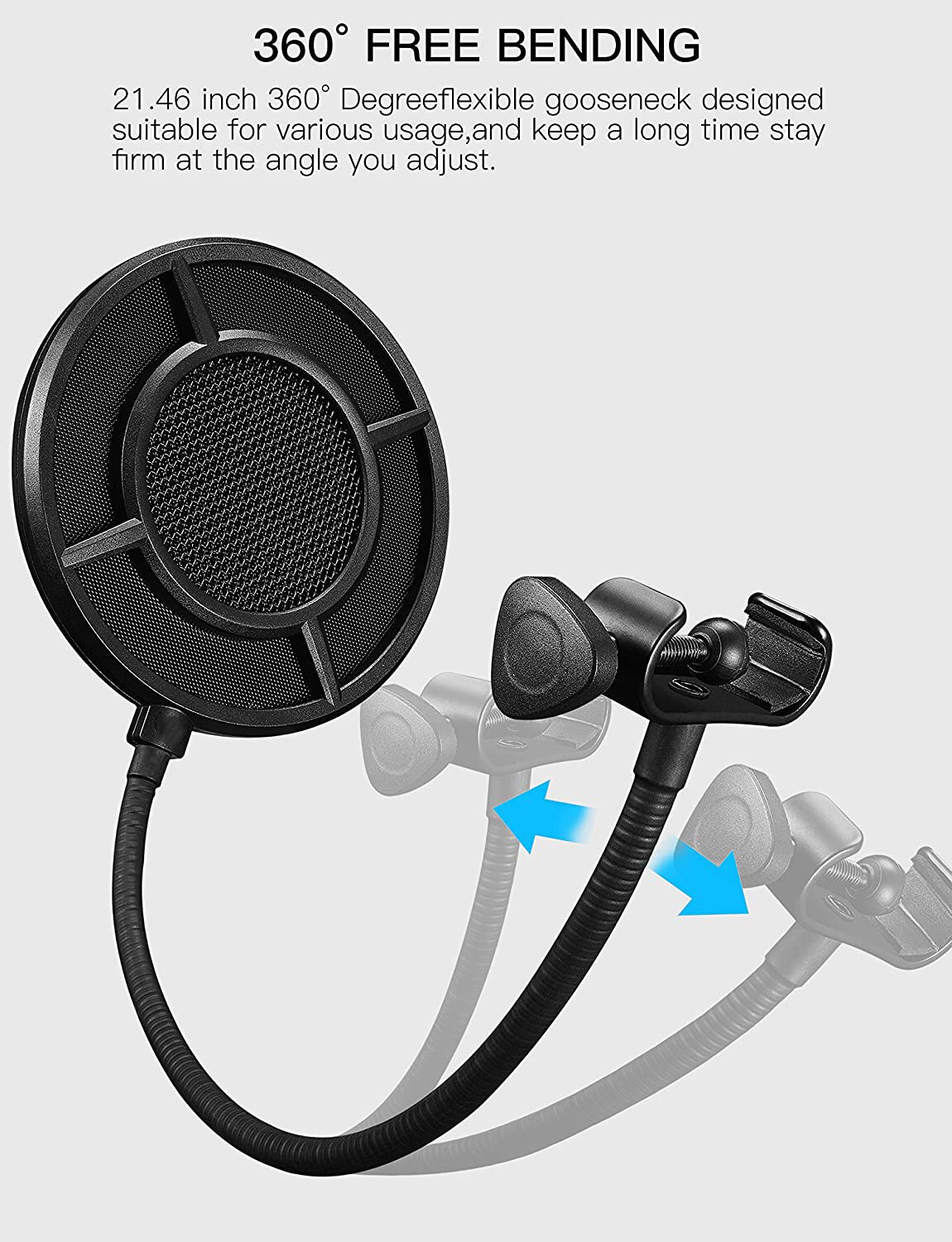 Metallic Microphone Pop Filter Mesh for Blue Yeti ... – Grandado