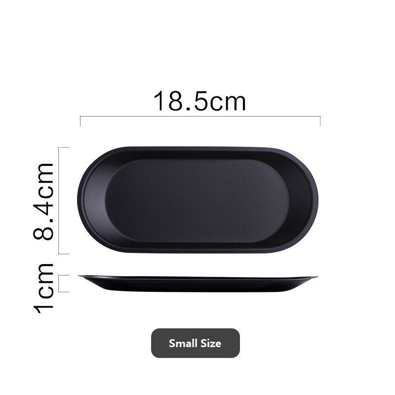 Black Stainless Steel Storage Tray Fruit Dessert P... – Grandado