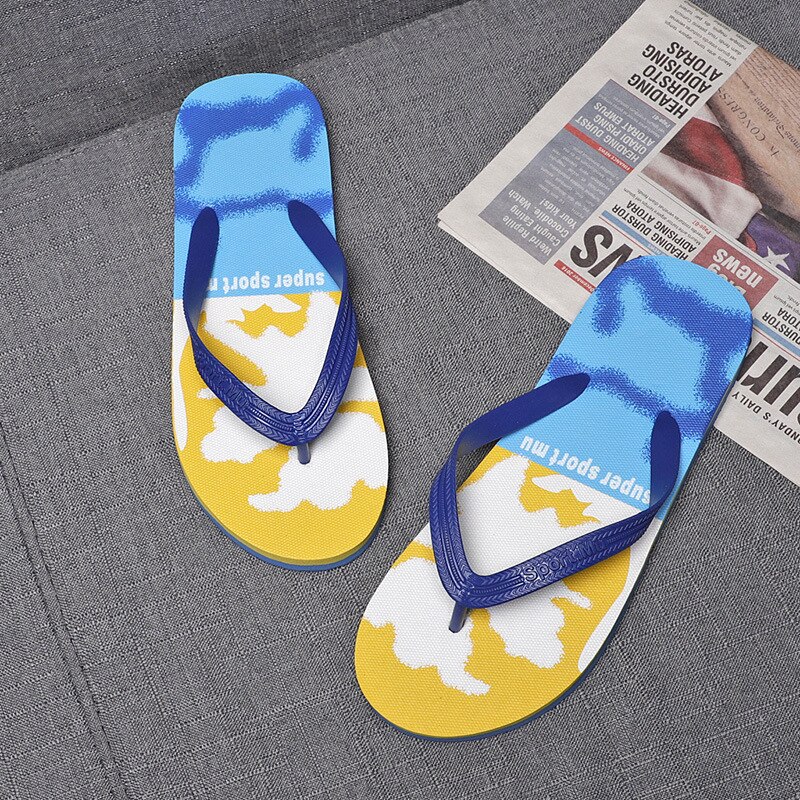 rubber beach slippers Summer Outdoor Surfer Word S... – Vicedeal