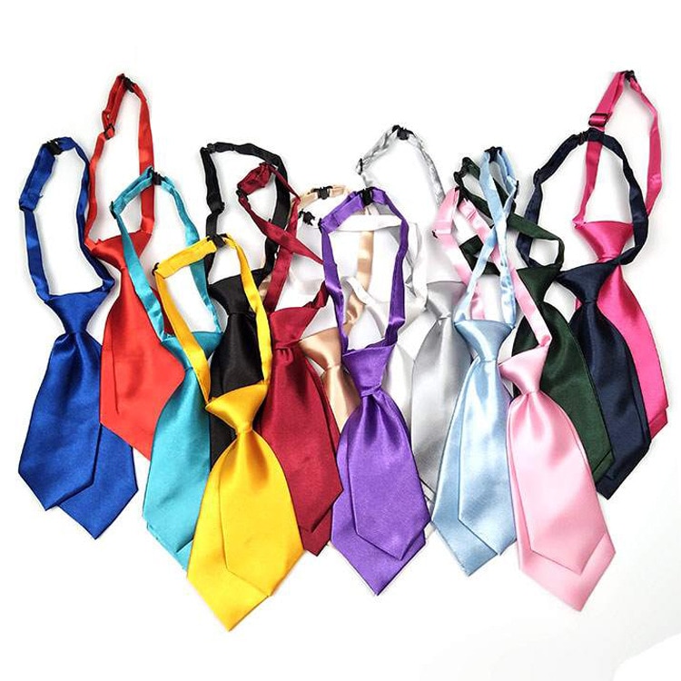 20*7cm Baby's Solid Pattern Double Layer Tie Kids ... – Vicedeal