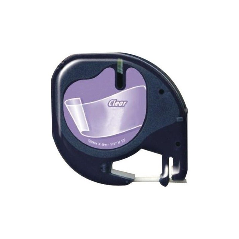 DYMO LETRATAG 12267 ZWART/TRANSPARANTE ETIKETTERIN... – Grandado