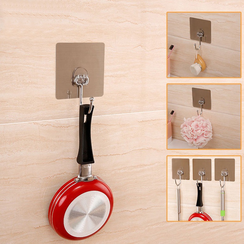 Rustfrit stål sømløs stor krog bøjle til køkken me... – Vicedeal