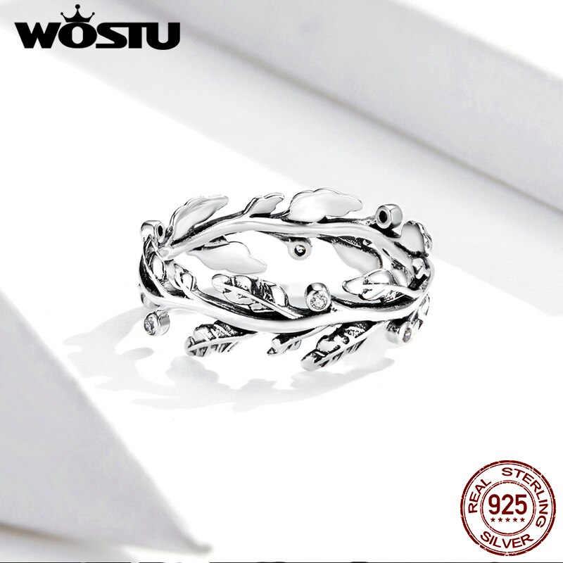 Wostu 925 Sterling Zilveren Klassieke Takken Ring ... – Vicedeal