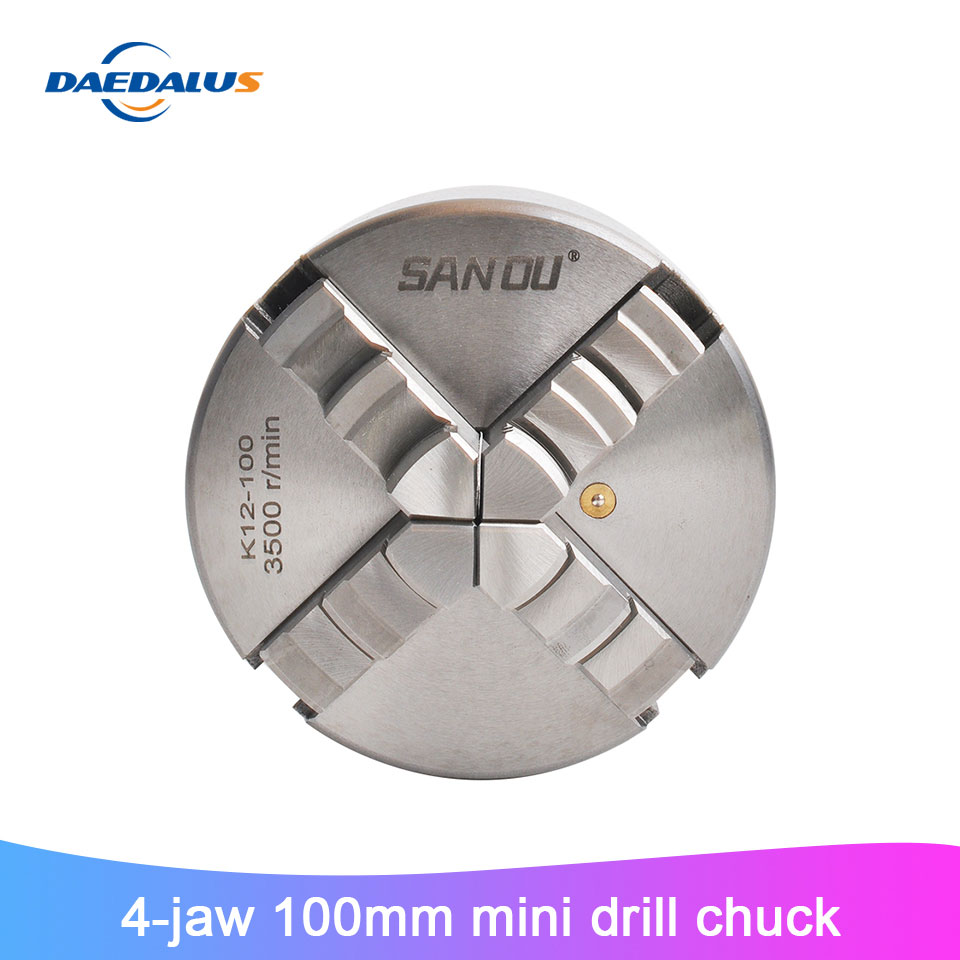 Mini Drill Chuck 4 Jaw Chuck K12-100 Manual Lathe ... – Vicedeal