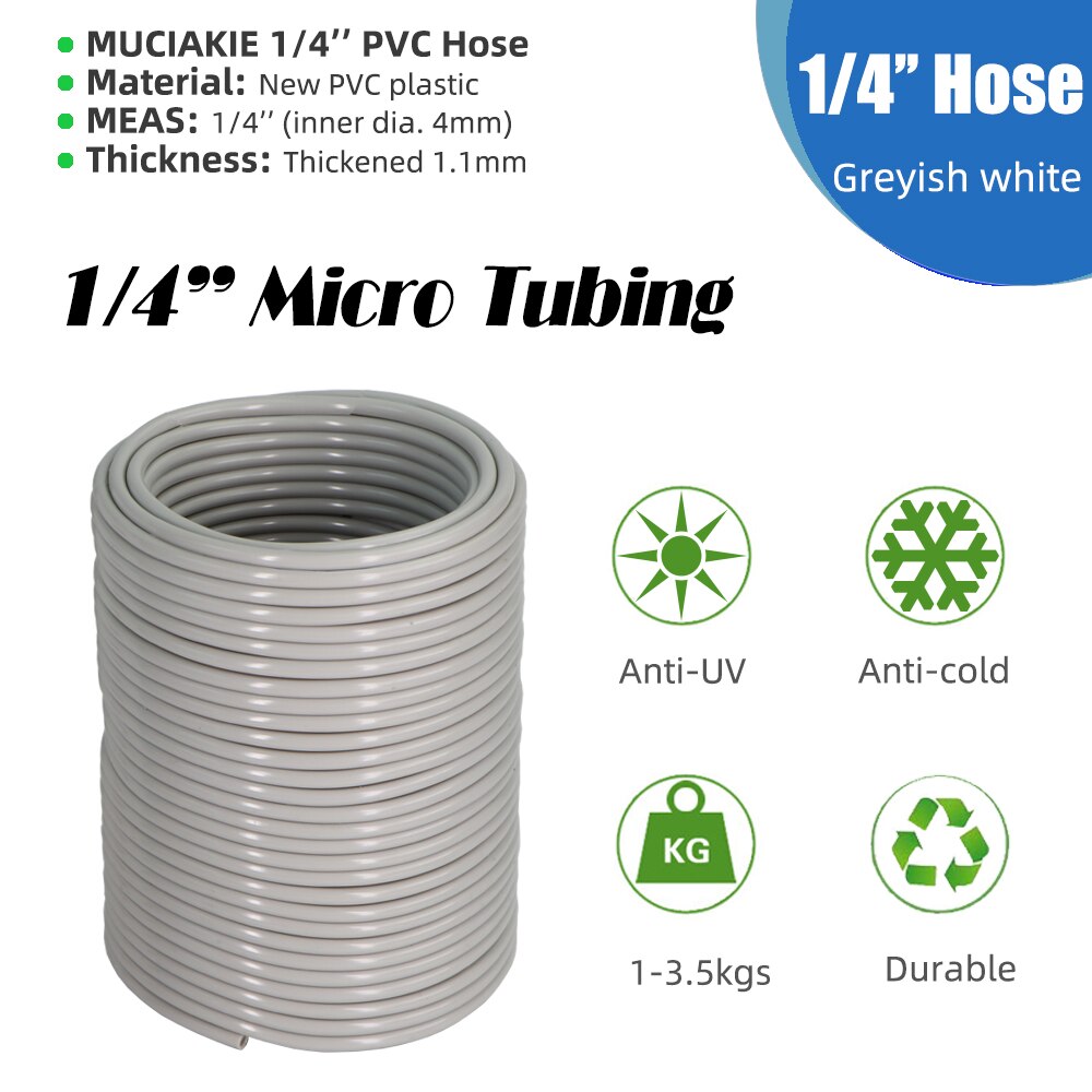 MUCIAKIE 1/4'' Micro PVC Tubing Garden Wat... – Grandado