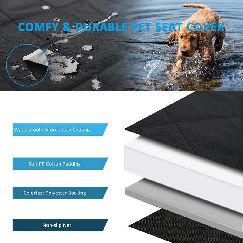 Dog Carriers Waterproof Rear Back Pet Dog Car Seat... – Vicedeal