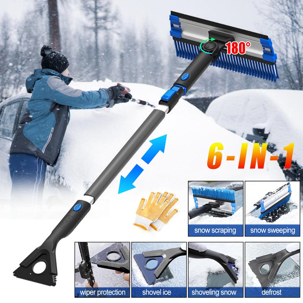 6-IN-1 Car Snow Shovel Vehicle Winter Snow Shovel ... – Vicedeal