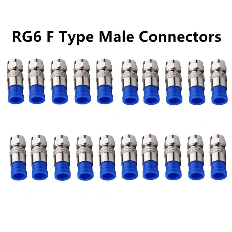 Rg6 F Typ Stecker Coax Koaxial Compression Fitting... – Vicedeal