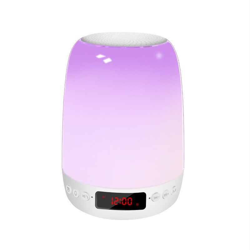Table Lamp Alarm Clock Bluetooth Speaker Night Lig... – Vicedeal