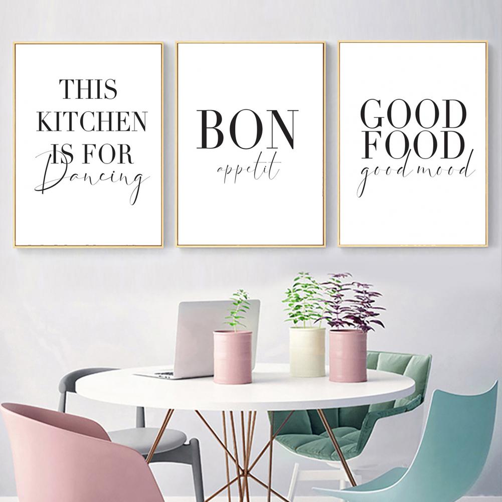 Frameless Picture Beautiful Black White Words Wall... – Vicedeal