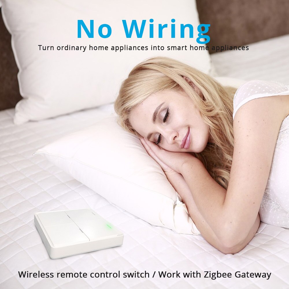 Zemismart 4 Gang Tuya Zigbee 3.0 Wireless Switch B... – Vicedeal