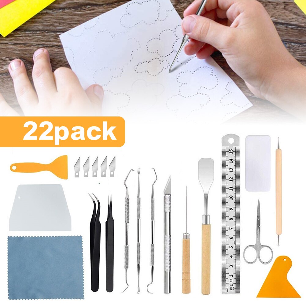 22pcs/Set Craft Weeding Tools Vinyl Tool Kit for C... – Grandado