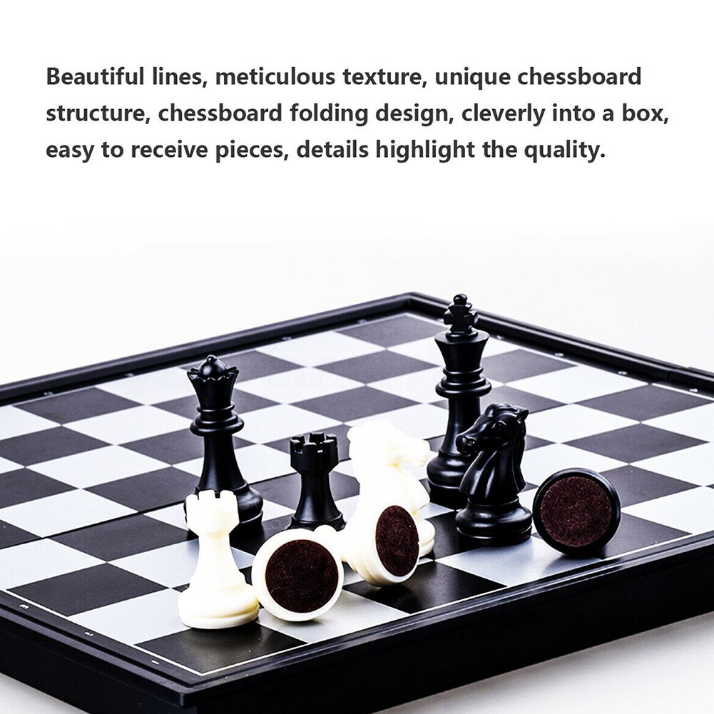 3 In 1 Portable Travel Kids Adult Checkers Enterta... – Grandado