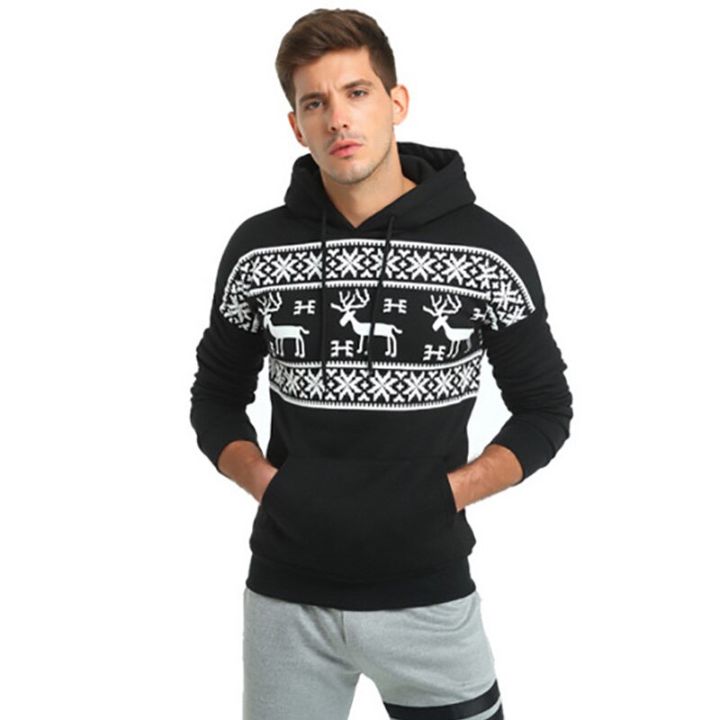 Moda natal snowflower imprime pulôver inverno suét... – Grandado