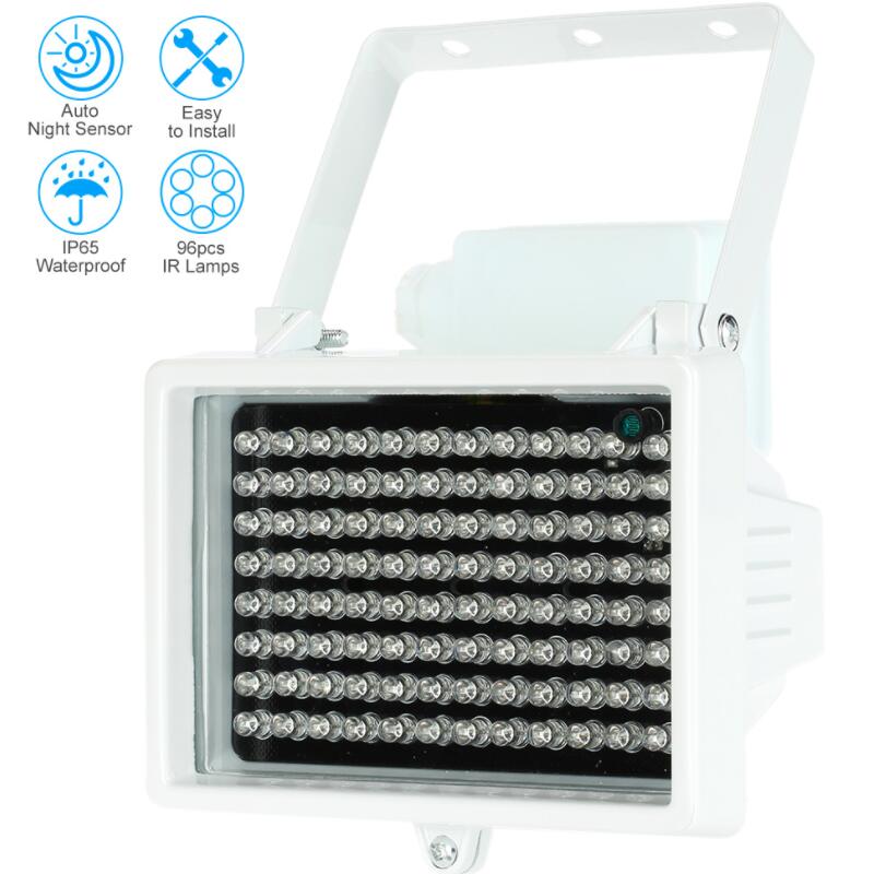 60m 96 LEDs 12V 60m visión nocturna iluminador inf... – Grandado