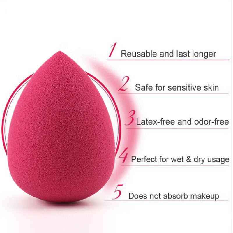 Makeup Sponge Non-Latex Microfiber Fluff Surface P... – Grandado