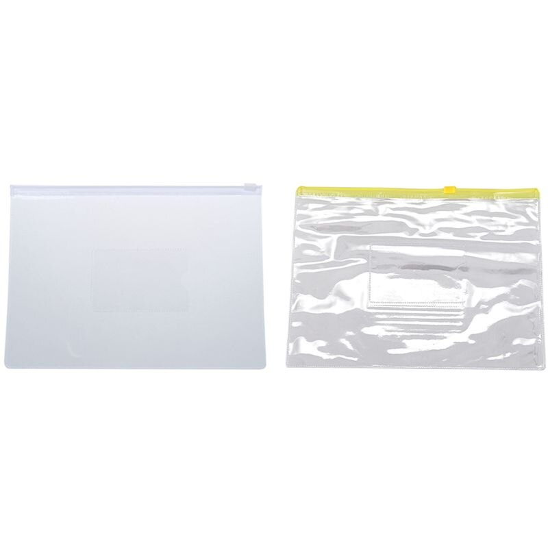 40 Pcs Size A5 Card Slider Zip Closure Folders PVC... – Grandado