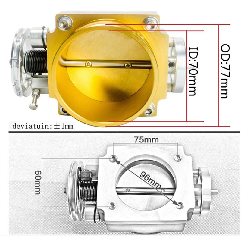 65MM/70MM/80MM/90MM/100MM THROTTLE BODY PERFORMANC... – Grandado