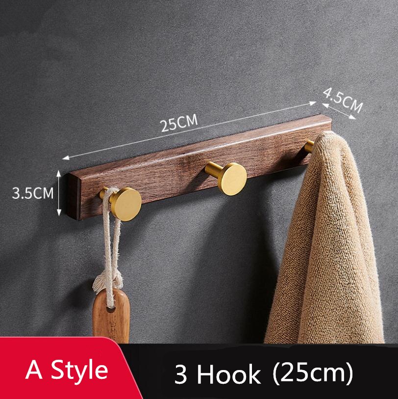 Bathroom Vintage Wood Style Towel Robe Hook Kitche... – Vicedeal