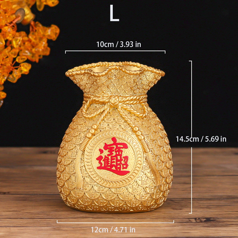 resin lucky bag piggy bank，Modern art handmade scu... – Grandado