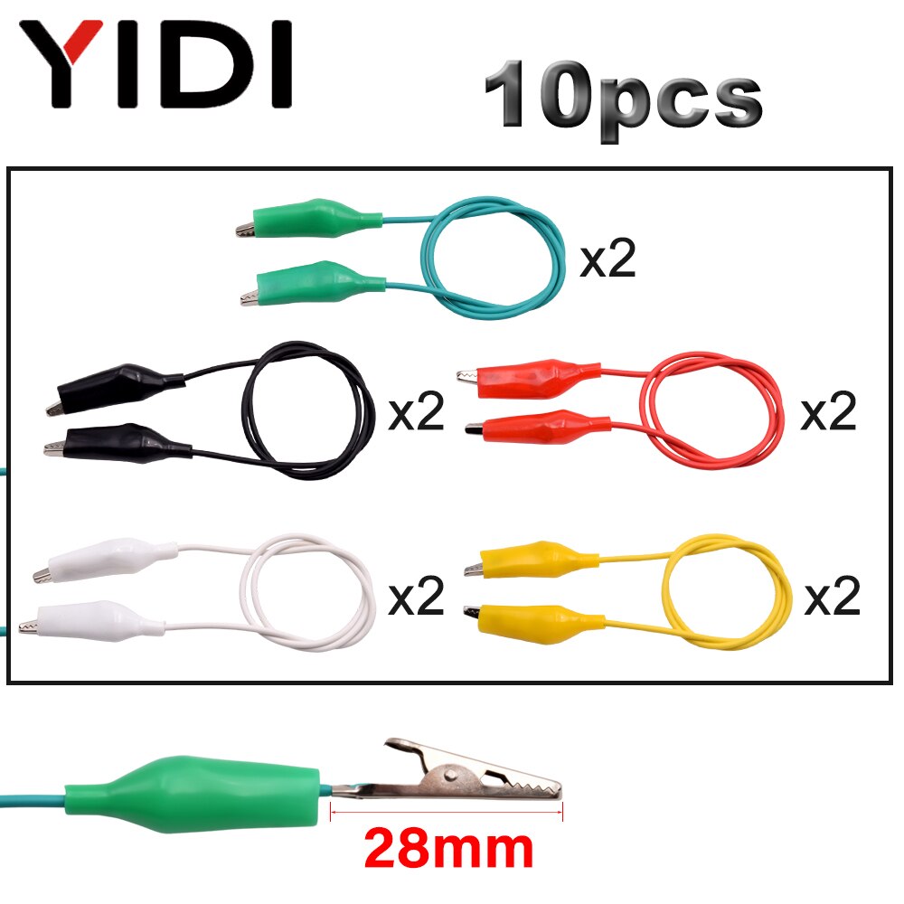 10pcs 28/35/45mm Colored Crocodile Clip Electrical... – Grandado