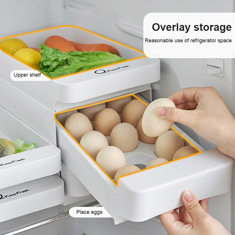 Durable Multi-layered Egg Storage Box Fridge Fresh... – Grandado