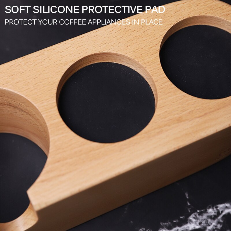 Coffee Maker Tamper Mat Solid Wood 58mm Espresso M... – Vicedeal