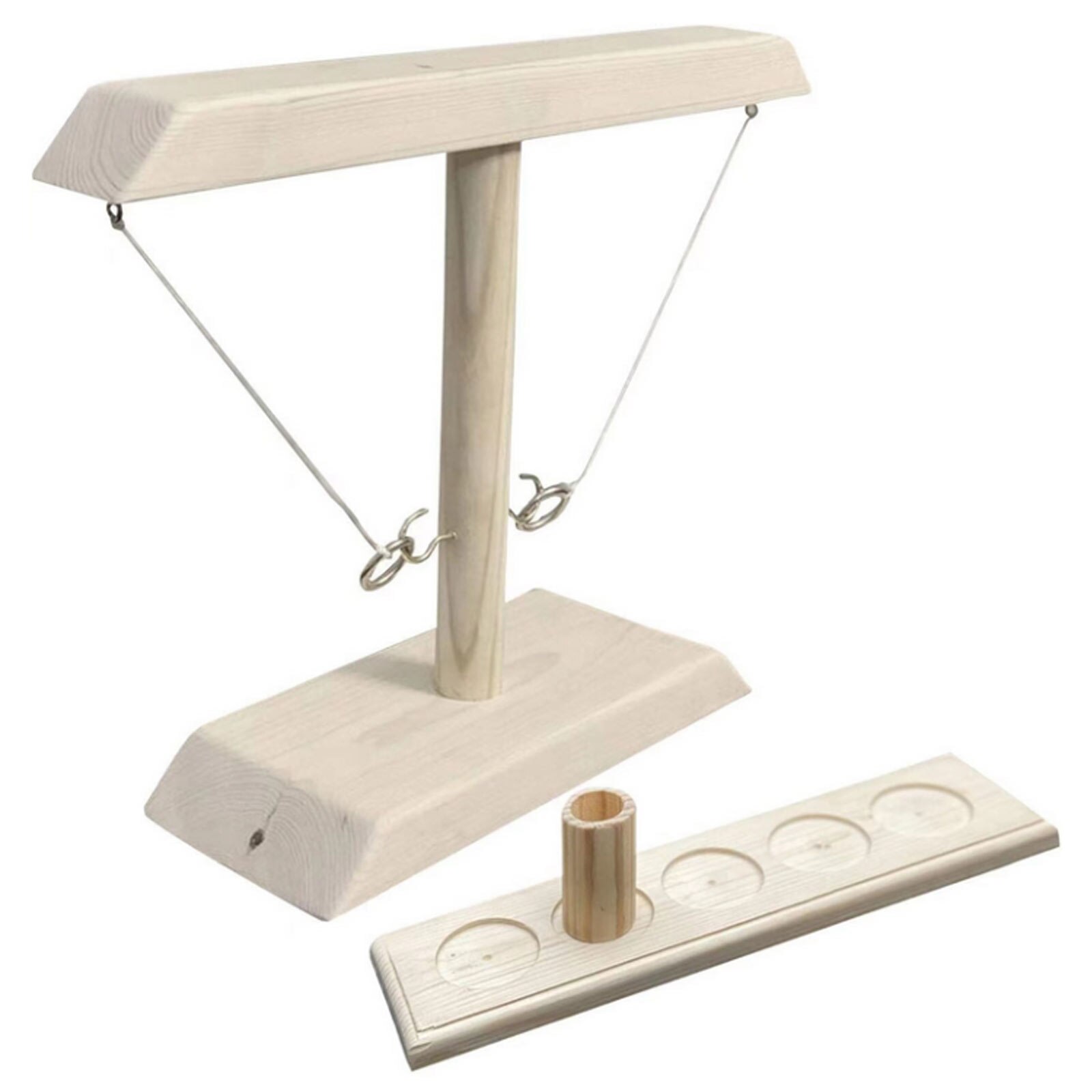 Ring Toss Games Wooden Board with 2 Hooks 2 Rings ... – Grandado