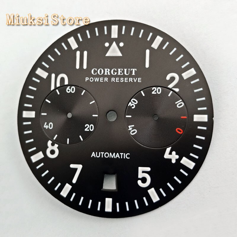 Corgeut 37mm black/blue watch dial luminous dial f... – Grandado