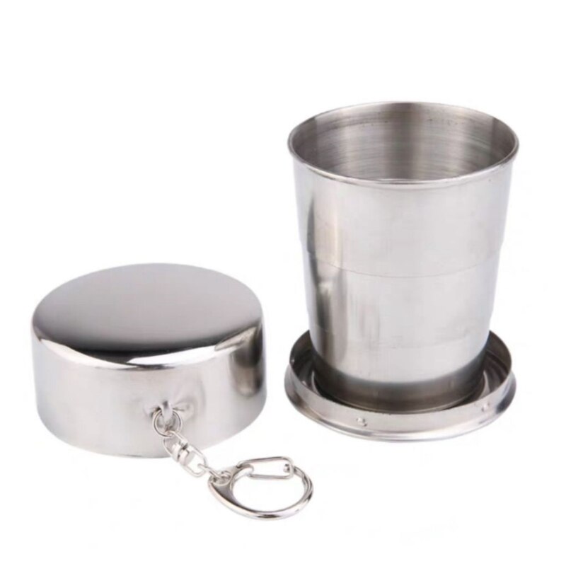75/150ml Stainless Steel Camping Folding Mugs Port... – Grandado