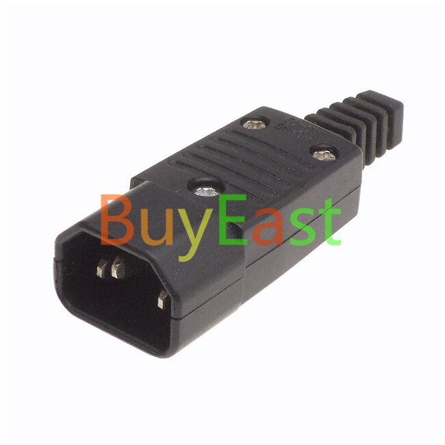 5 x IEC-60320 C14 Male Plug Cable Cord Connector R... – Vicedeal