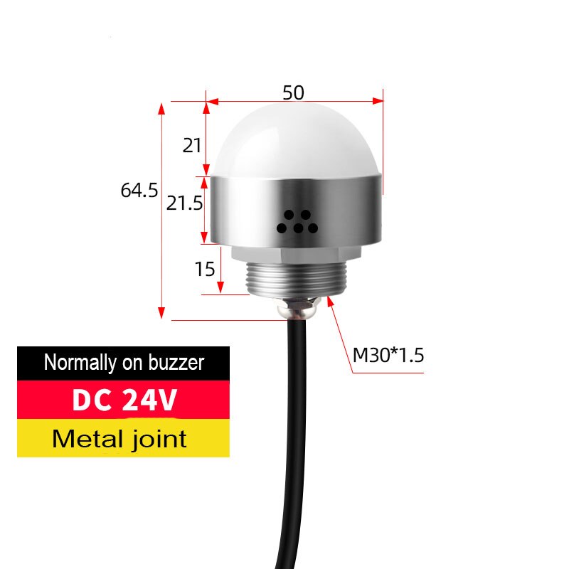 LED MINI Tricolor Warning Light 3W 24V Waterproof ... – Grandado