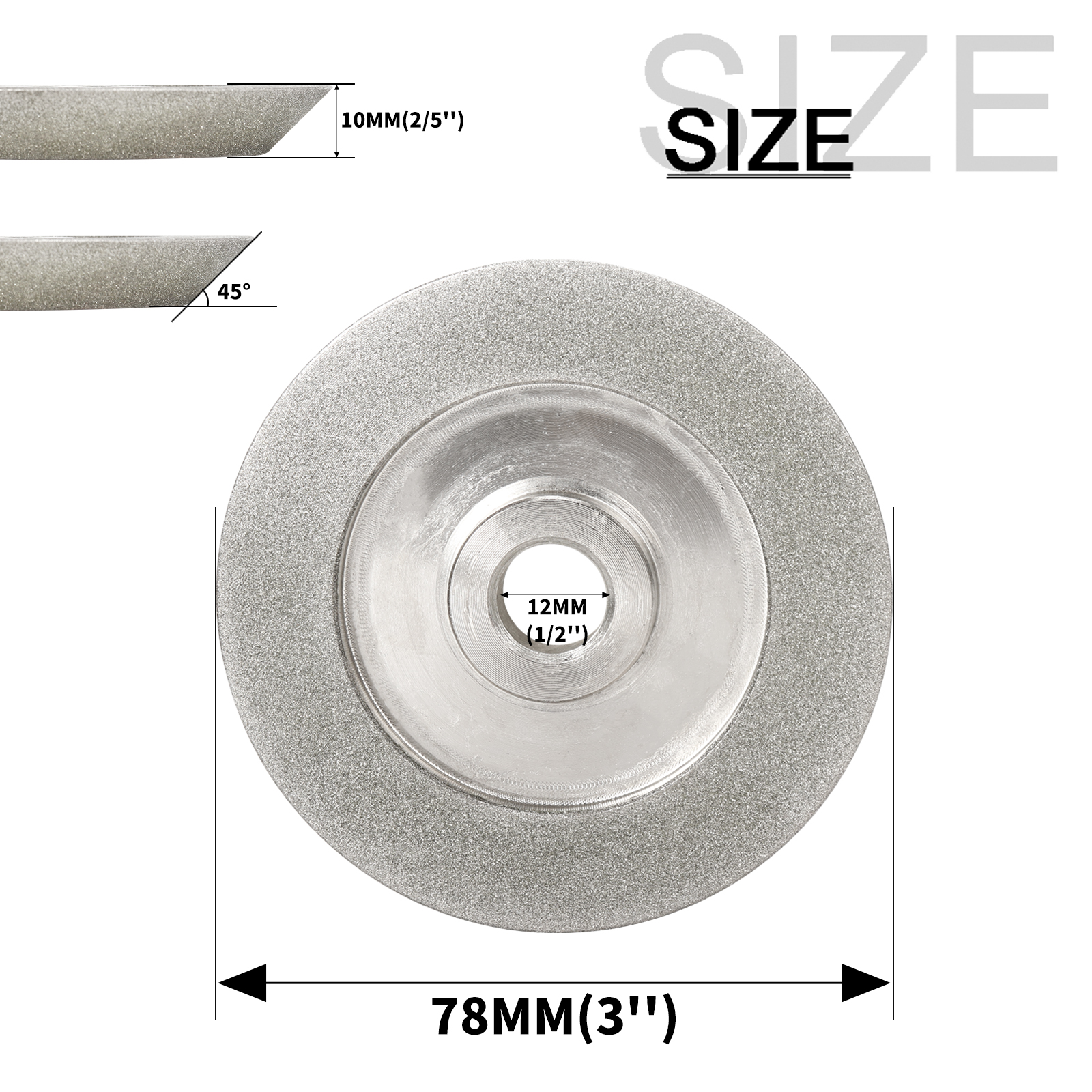 78Mm Diamant Slijpschijf 45 Graden Hoek Slijpen Di... – Vicedeal