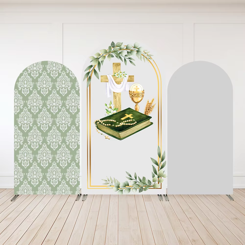 Mehofond God Bless Arch Backdrop Wall Baptism Part... – Grandado
