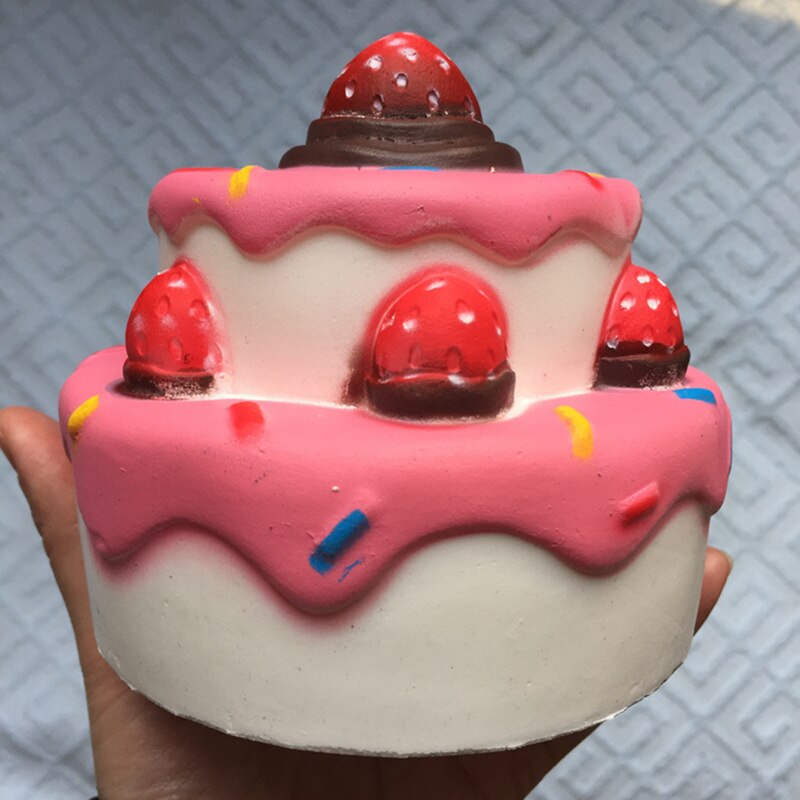Soft Jumbo Kawaii Squishy Squishy 2-Layer Strawber... – Vicedeal