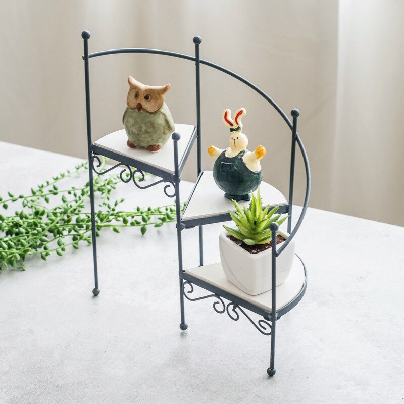 Wrought iron indoor minimalist mini flower stand f... – Grandado