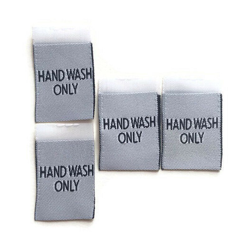 100pcs/lot Hand Wash Only Woven Labels For Clothin... – Grandado