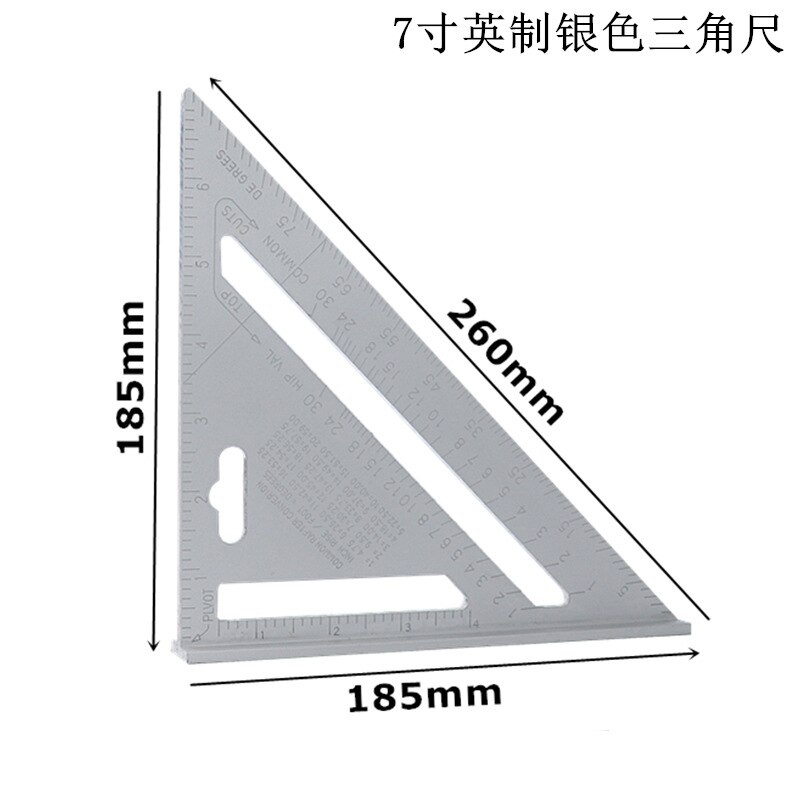 Aluminum Alloy Triangle 90 Degrees 45 Degrees Metr... – Grandado
