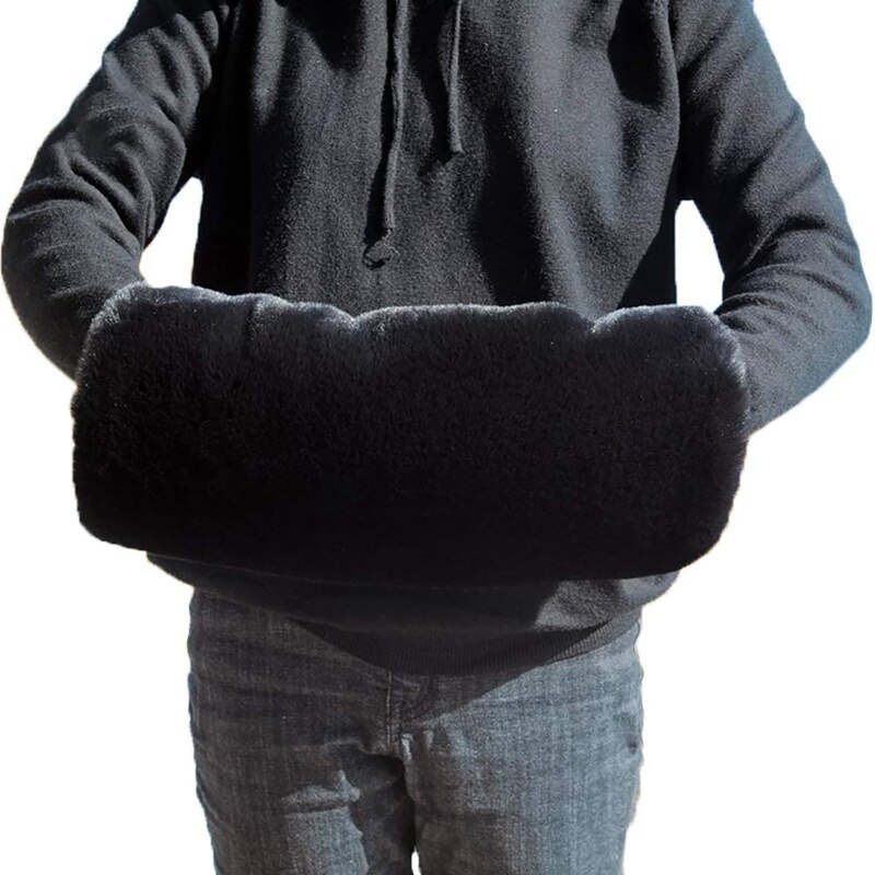 Hand Covering Winter Hand Muff Black/Gray Color Ch... – Vicedeal