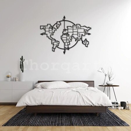 Origin World Map Iron Picture Frame Photo Frames M... – Grandado