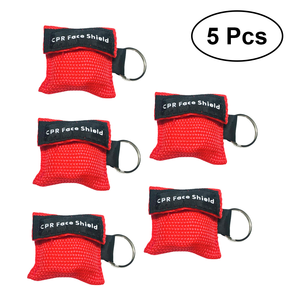 5/10PCS CPR First Aid Masks One-Way Keychain Kits ... – Grandado