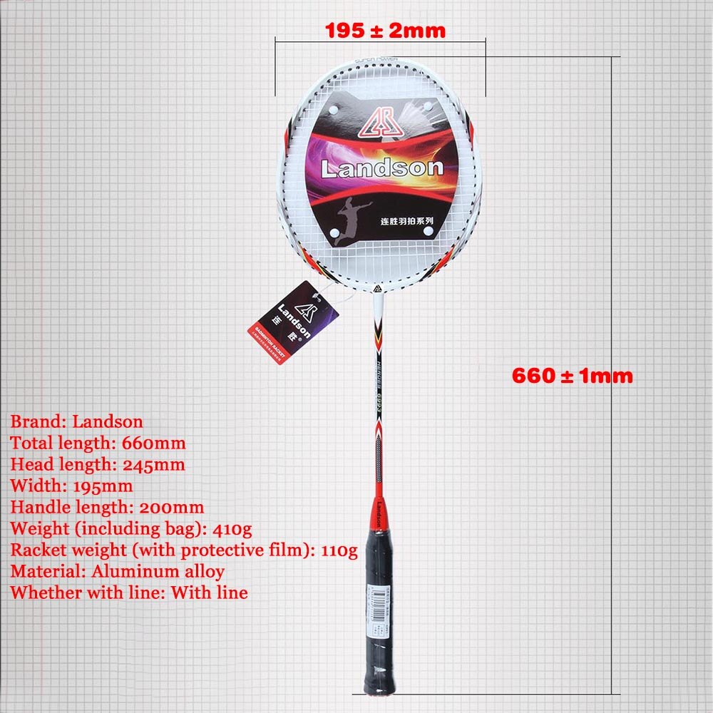 A Pair of Aluminum Alloy Ultra-fine Frame Badminto... – Grandado