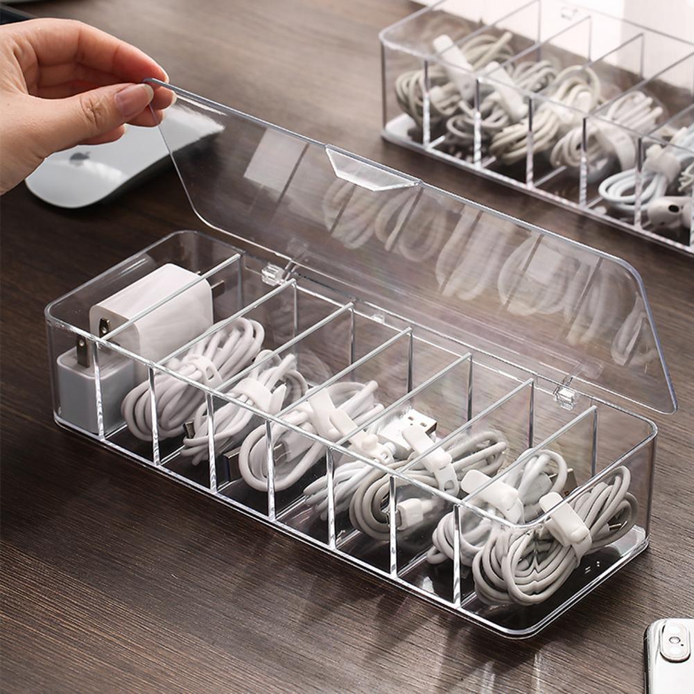 Transparent Cable Storage Box Charging Cable Stora... – Vicedeal