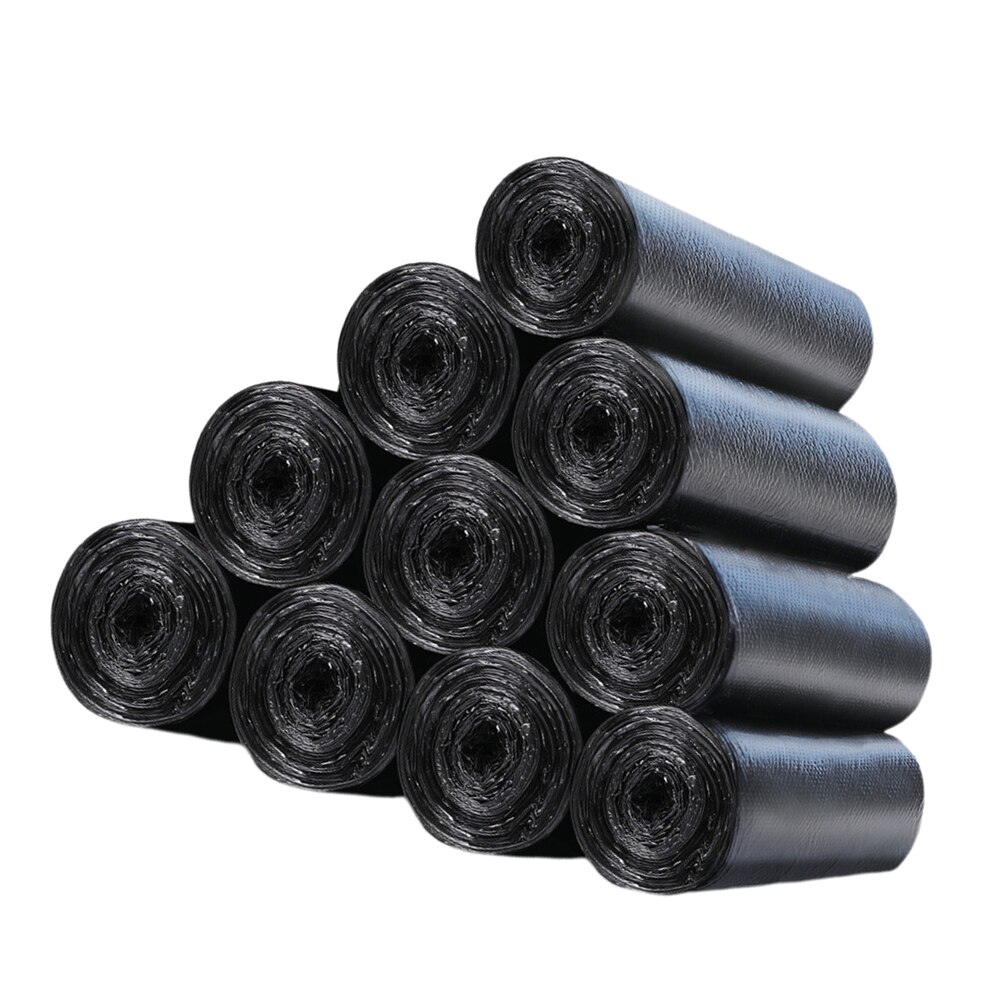 5 Rolls Black Garbage Bag Household Eco-friendly T... – Vicedeal