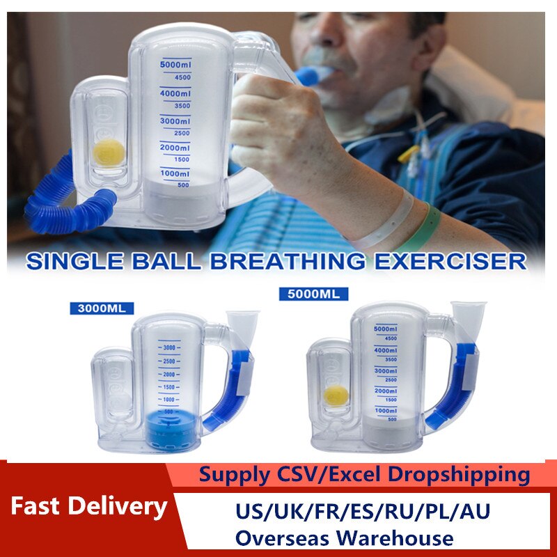 Large Volumetric Breathing Trainer Single/Three-ba... – Vicedeal