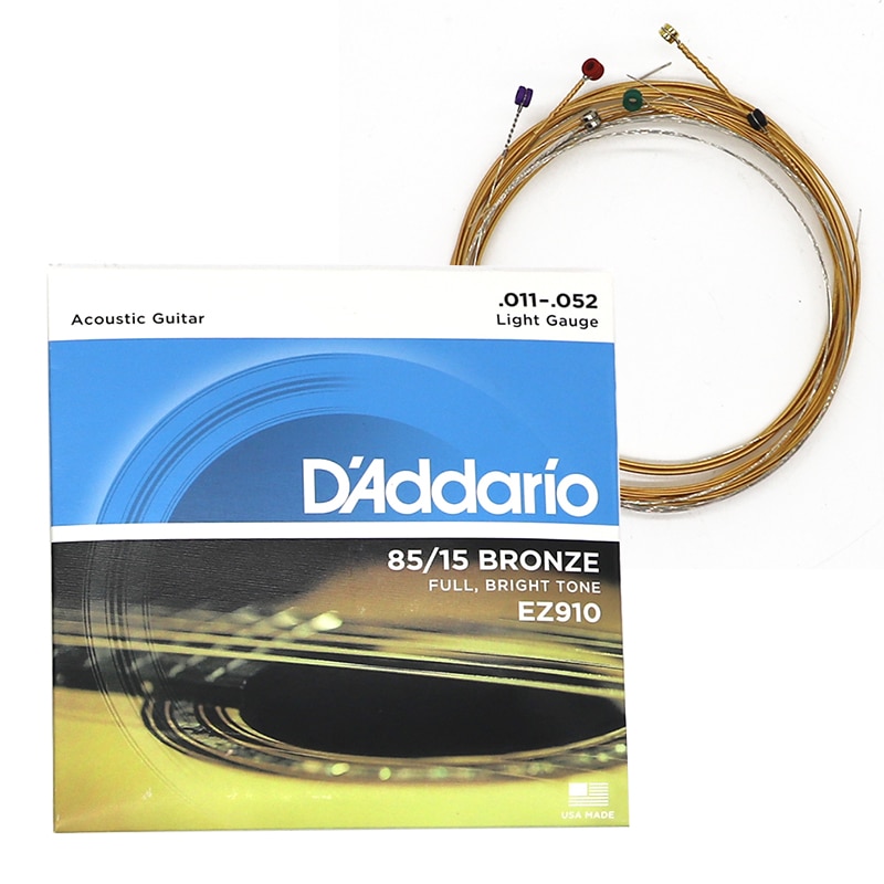 Daddario Guitar Strings EZ910 Bronze Full Bright T... – Grandado